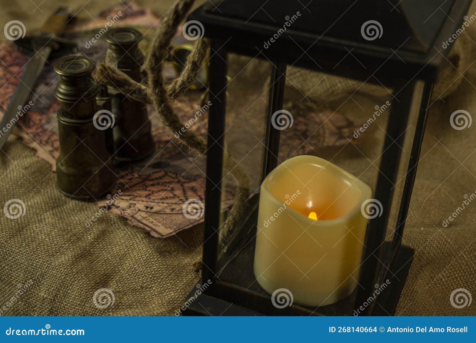 Antique Adventure and Exploration Accessories Stock Photo - Image of ...