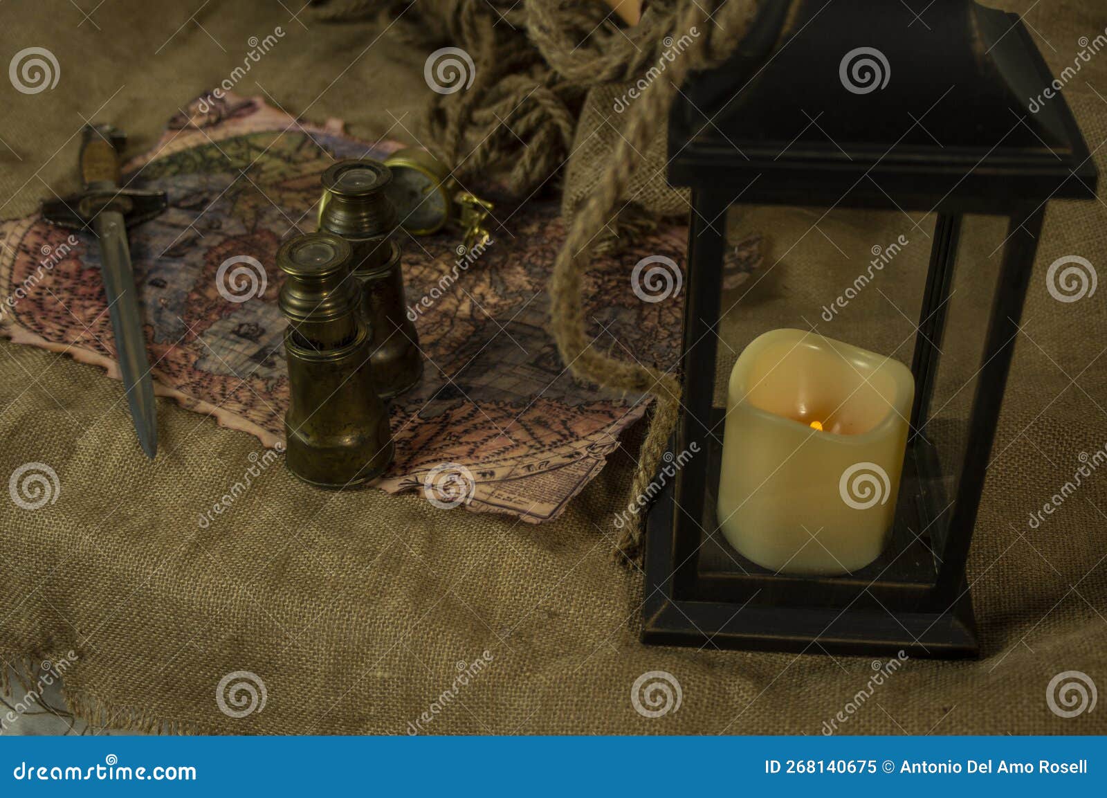 Antique Adventure and Exploration Accessories Stock Image - Image of ...