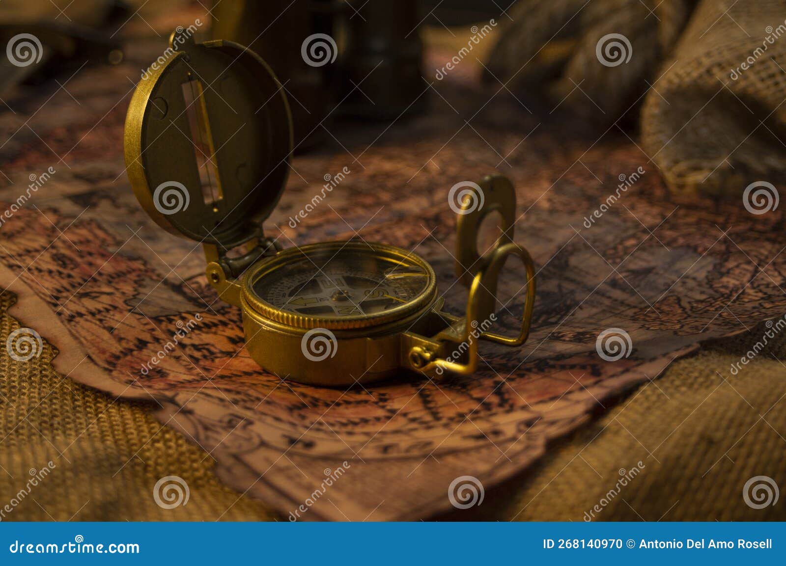 Antique Adventure and Exploration Accessories Stock Photo - Image of ...