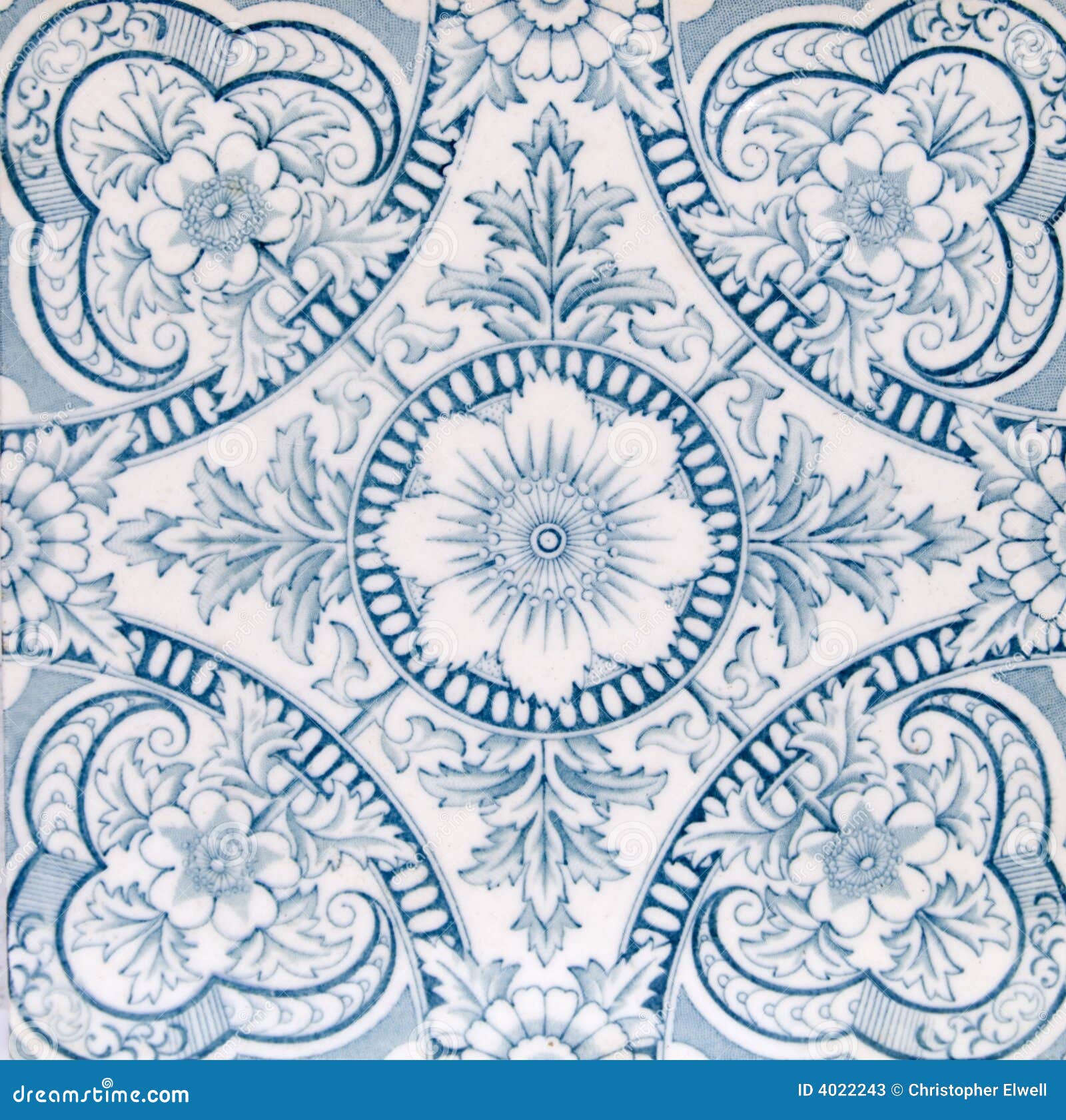 Antique Aesthetic Design Tile Stock Image - Image of decorative, blue ...