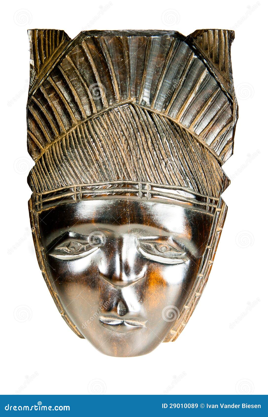 Antique African Congolese Mask Stock Image - Image of authentic ...