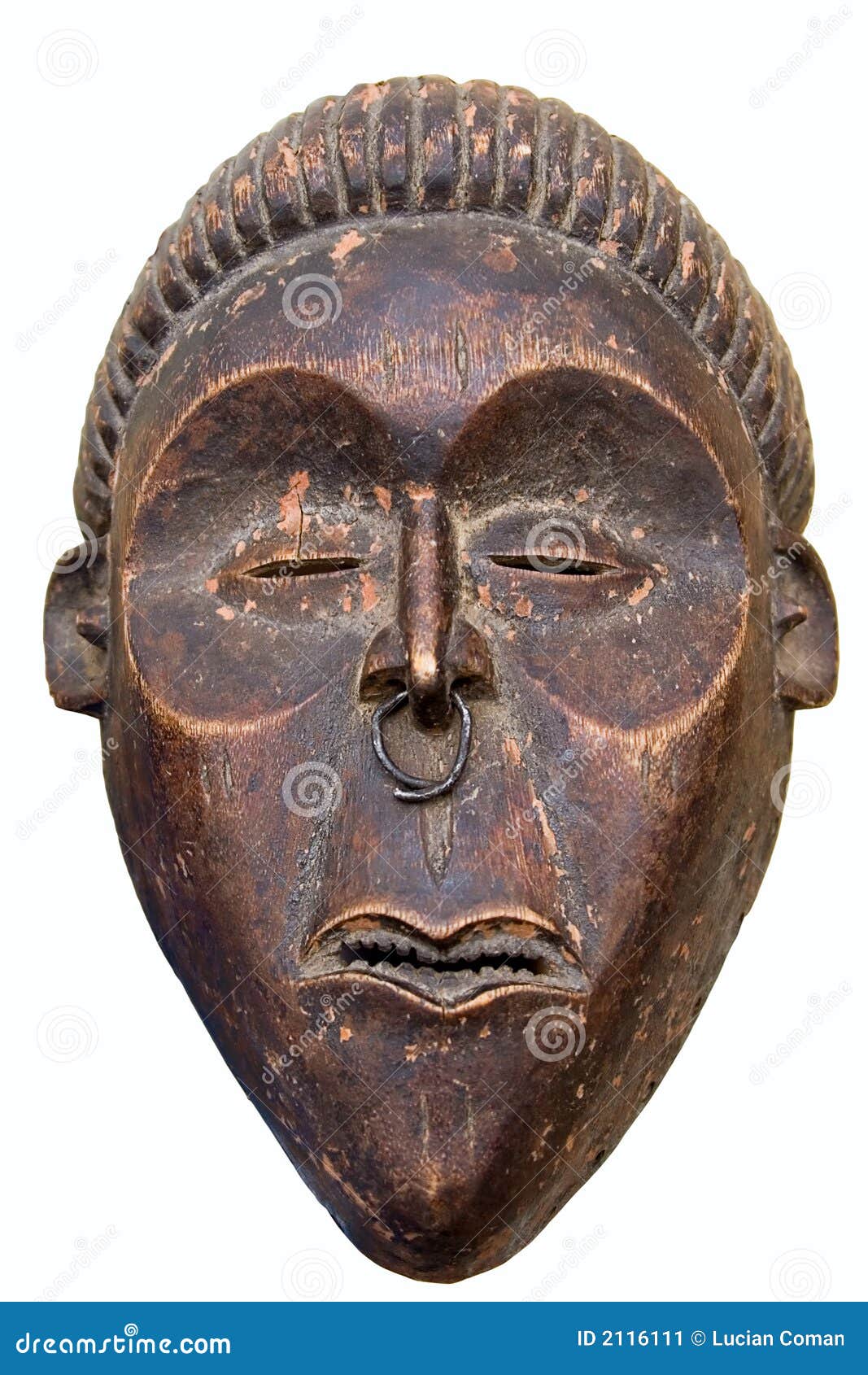 Antique African mask stock image. Image of metaphor, arts - 2116111