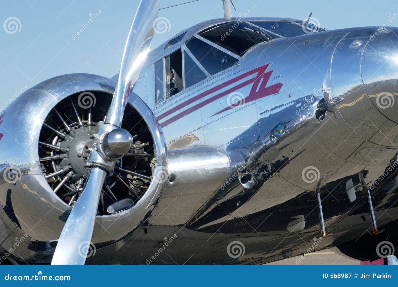 Antique Aircraft 1 stock image. Image of lifestyle, runway - 568987