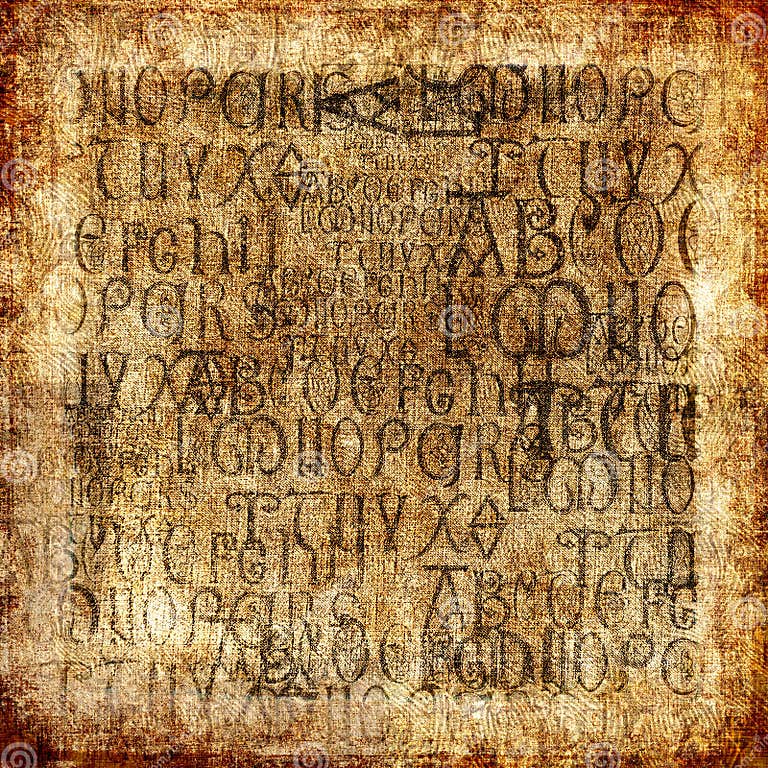 Antique Alphabet Background Stock Photo - Image of inspirational ...
