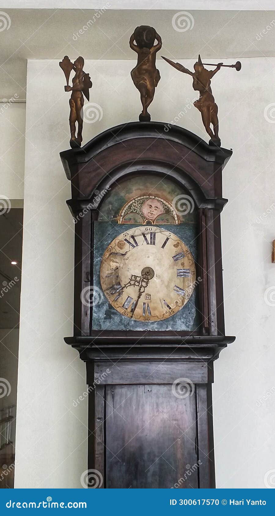 Antique Ancient Clock on a Museum of History Stock Photo - Image of ...