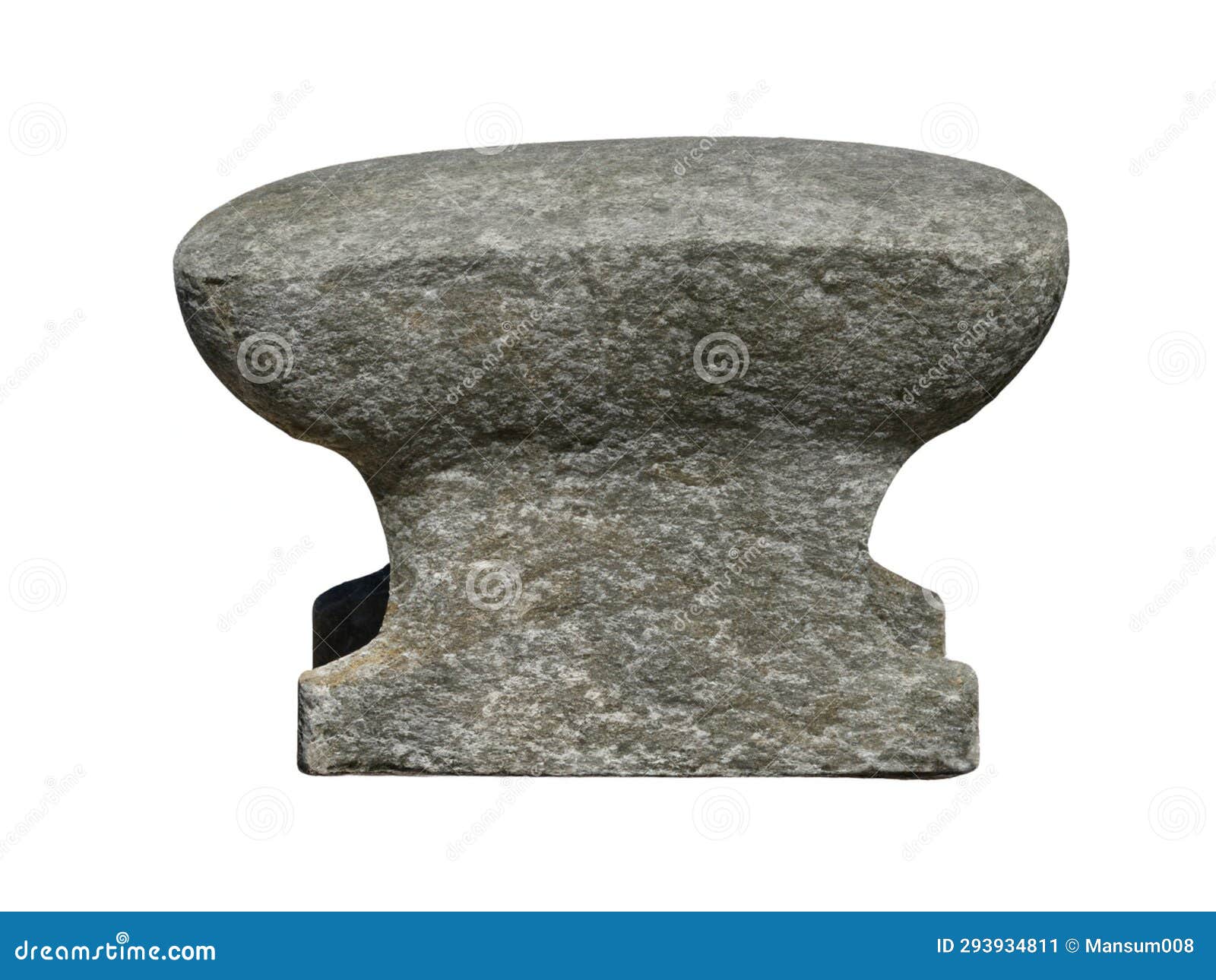Antique Ancient Stone Chair Isolated on a White Background Stock Image ...