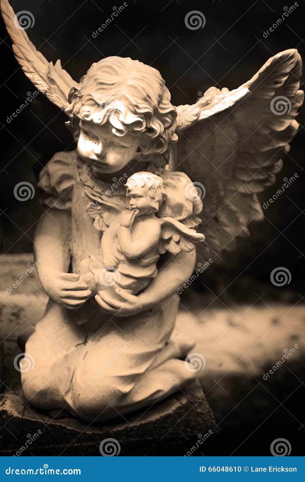 Antique Angel Statue stock photo. Image of marble, peace - 66048610