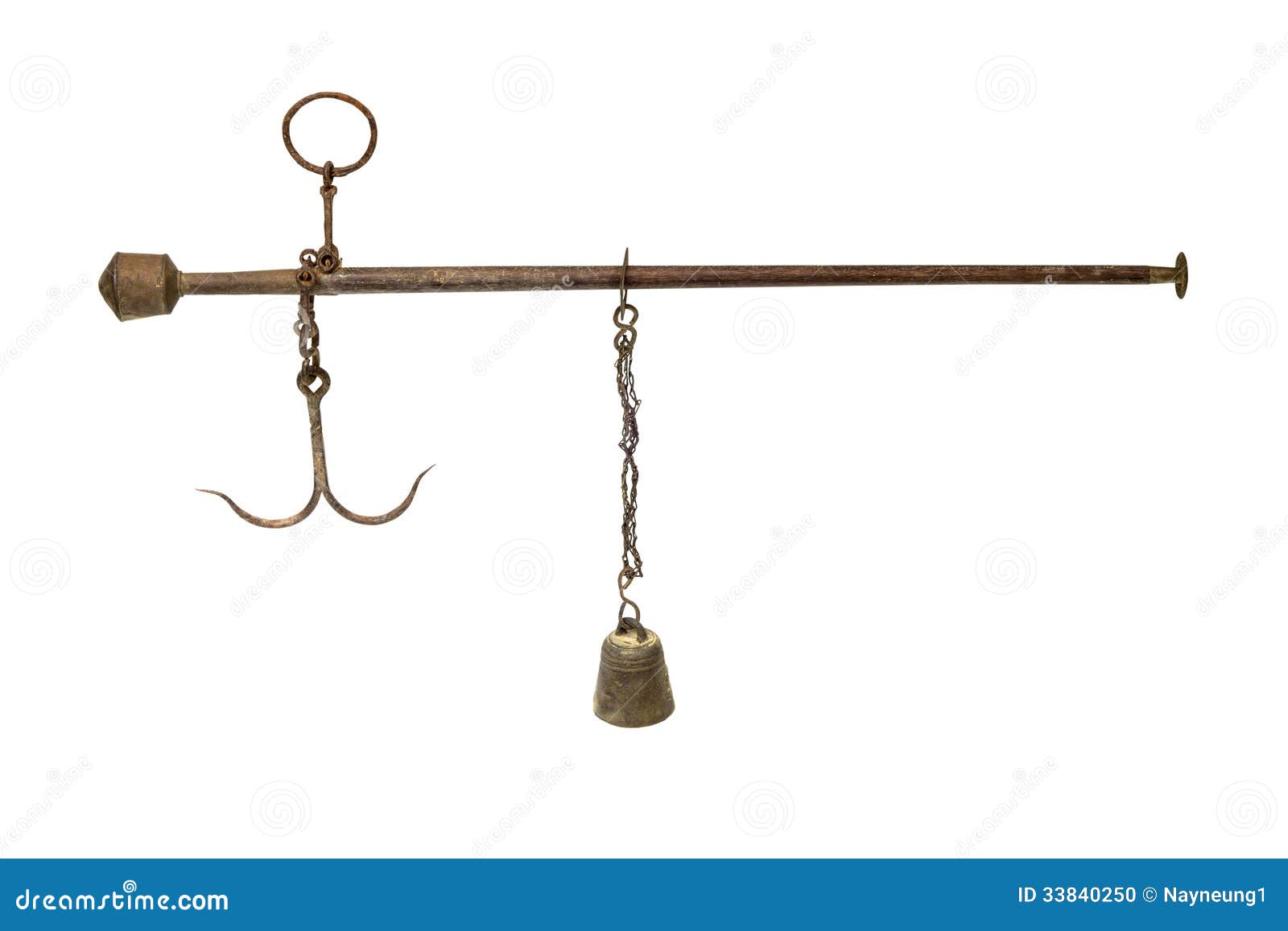 Old Steelyard Isolated. Royalty-Free Stock Photography | CartoonDealer ...