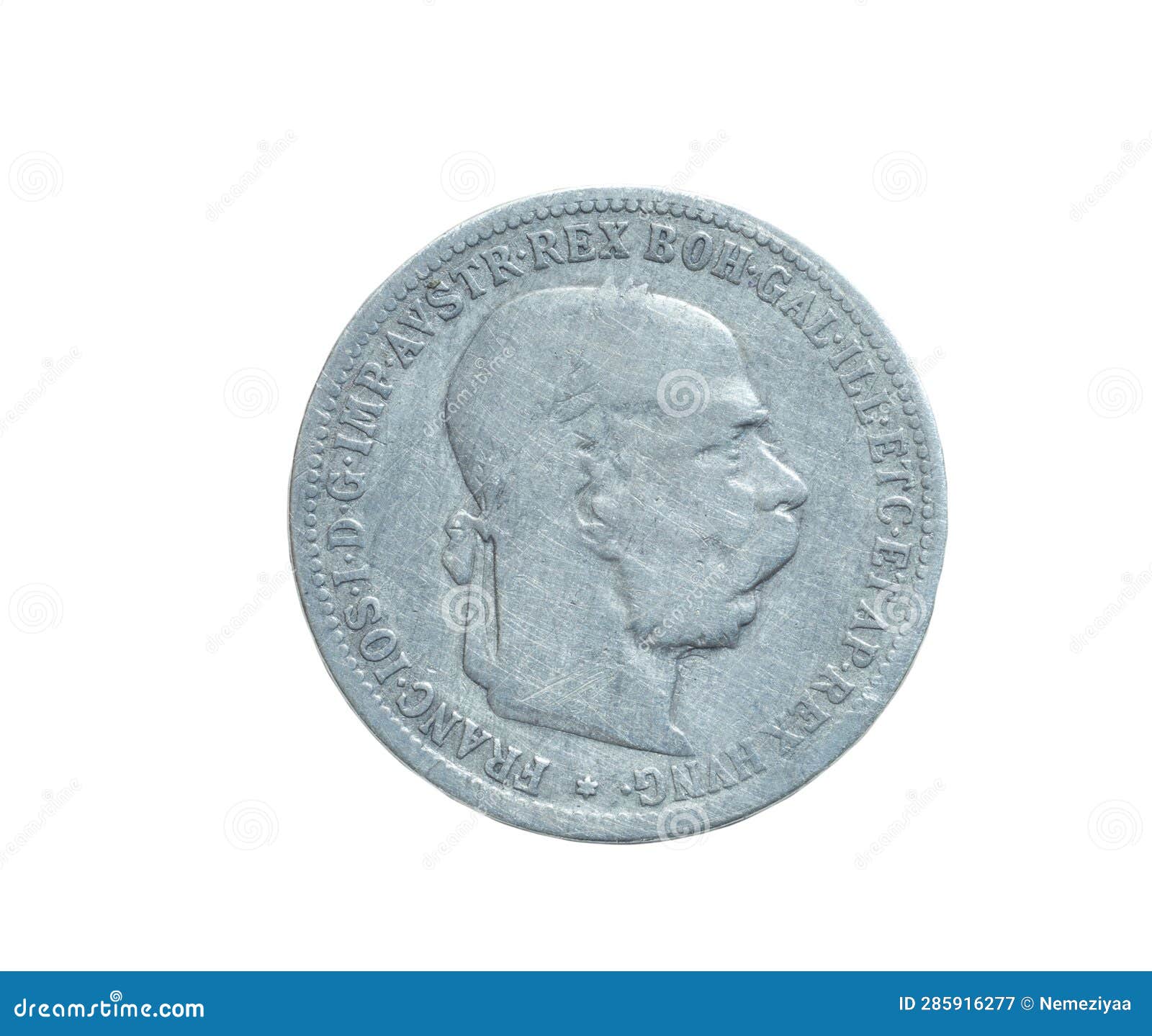 Antique Austrian Silver Coin Stock Image - Image of europe, money ...