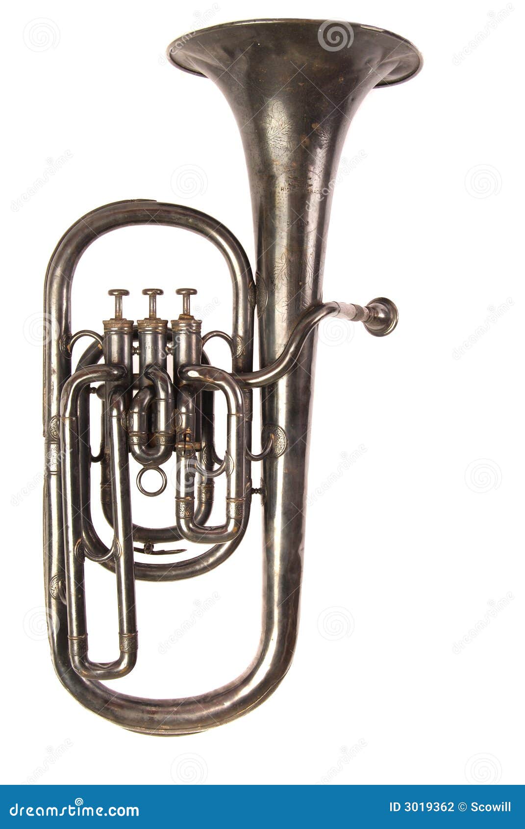 Antique Baritone Horn stock photo. Image of brass, antique - 3019362