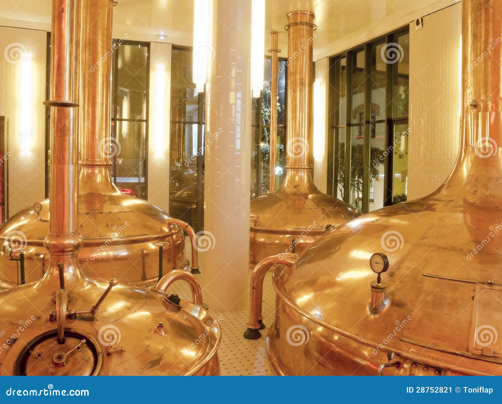 Antique Beer Factory stock image. Image of condensation - 28752821