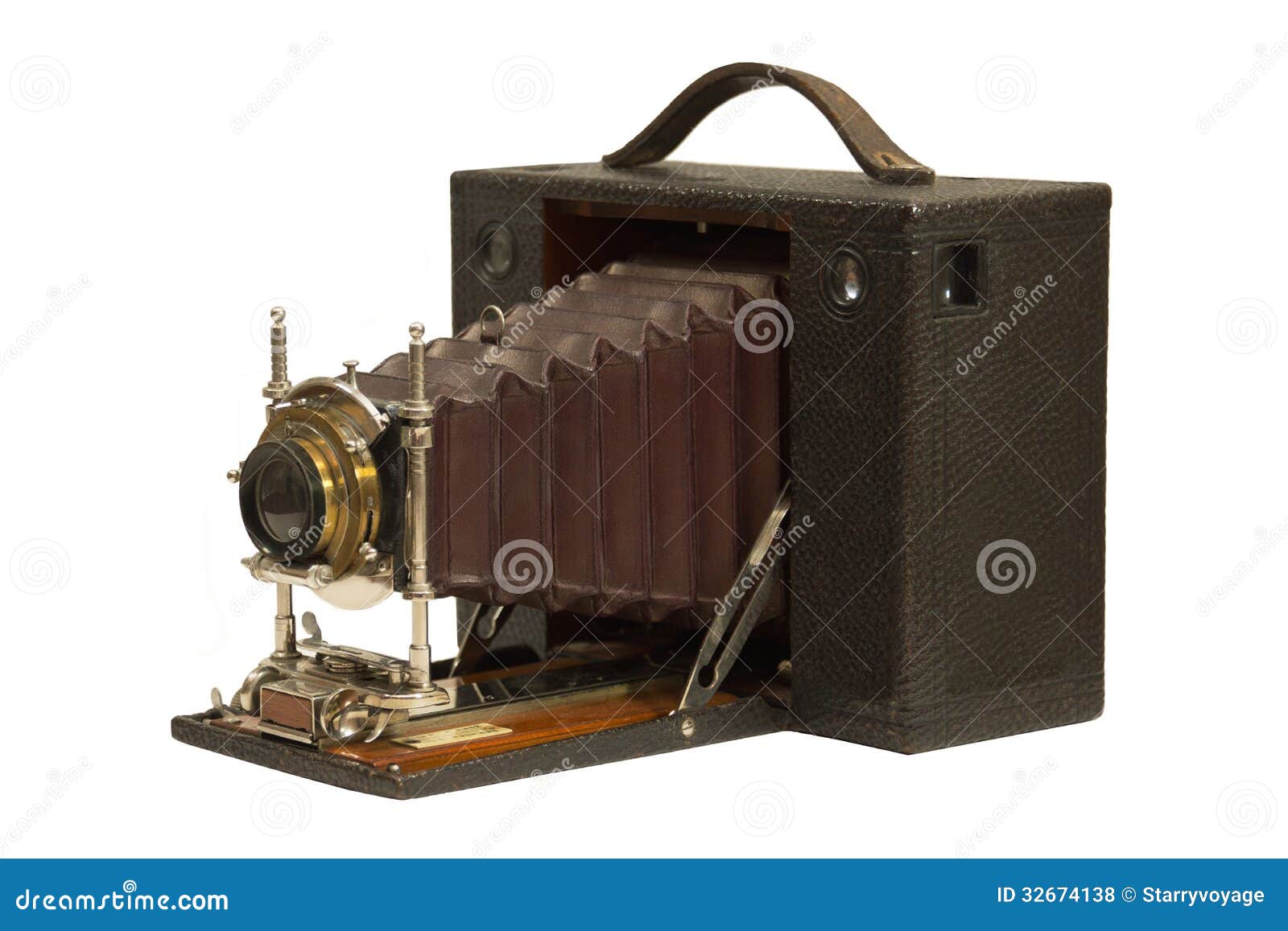 19th Century Antique Bellows Camera Stock Photo - Image of obsolete ...