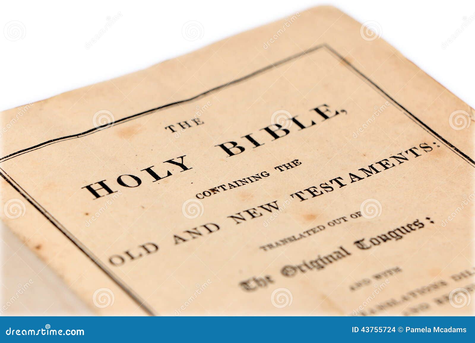 Antique Bible stock photo. Image of literature, christianity - 43755724