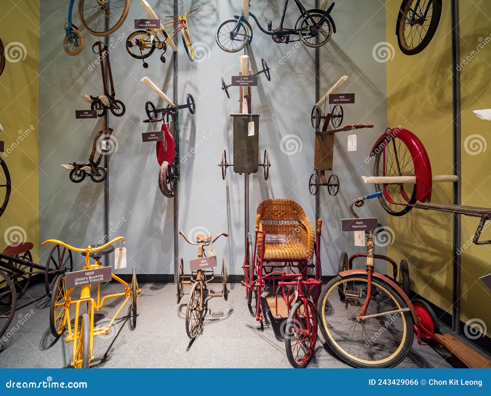 Antique Bicycle Display in the Interesting Science Museum Oklahoma ...