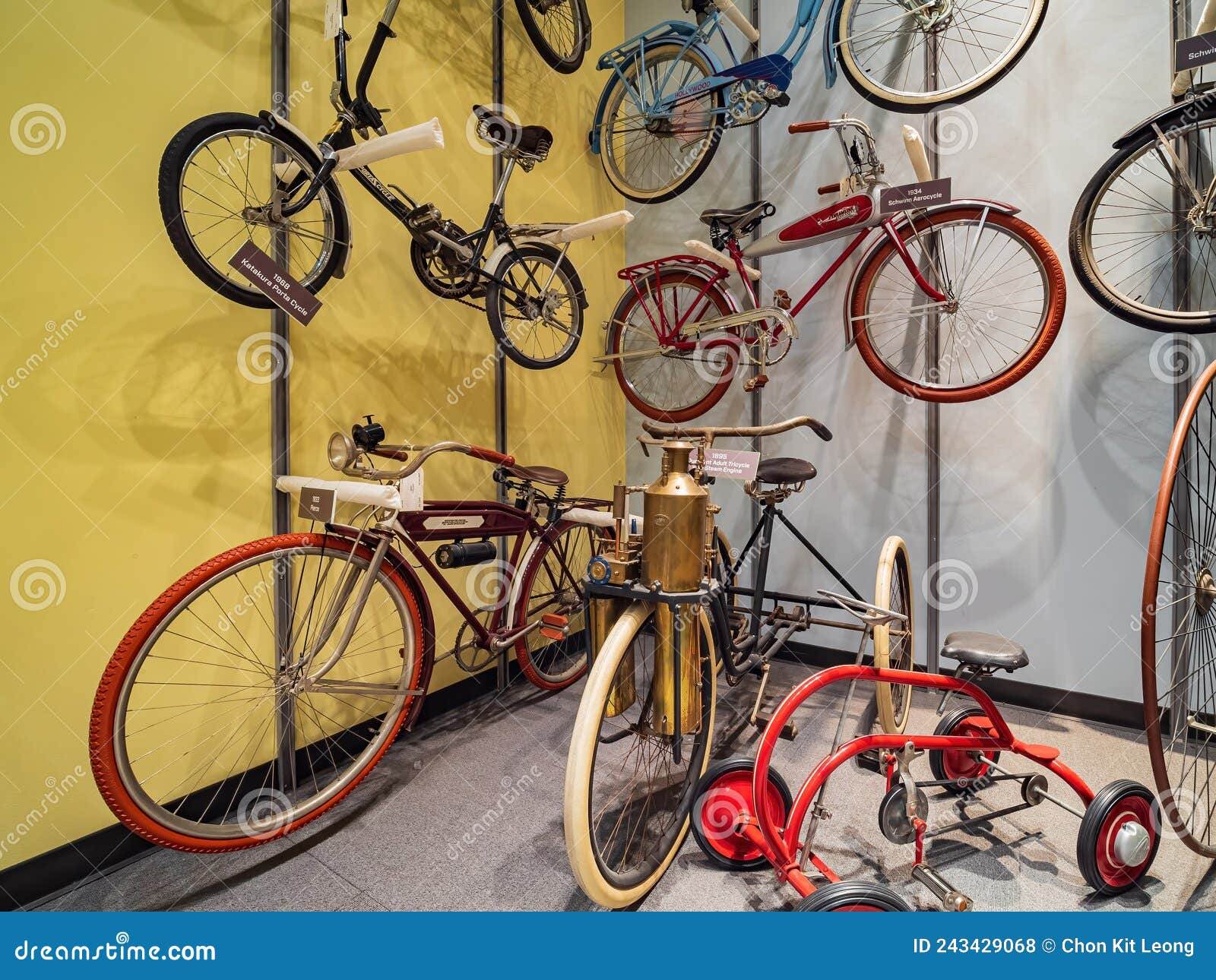 Antique Bicycle Display in the Interesting Science Museum Oklahoma ...