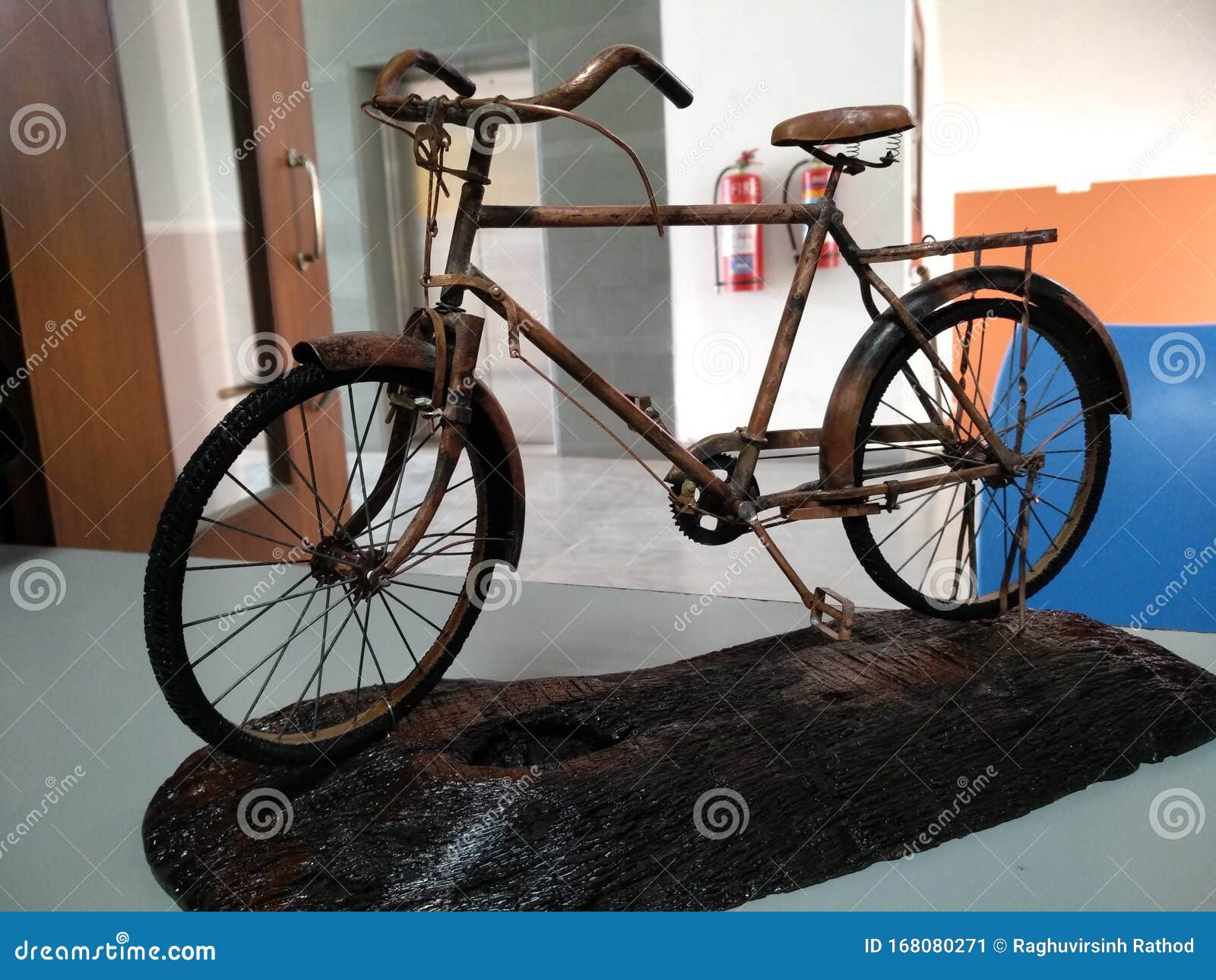 Antique Bicycle Model Photography Stock Image - Image of fully ...