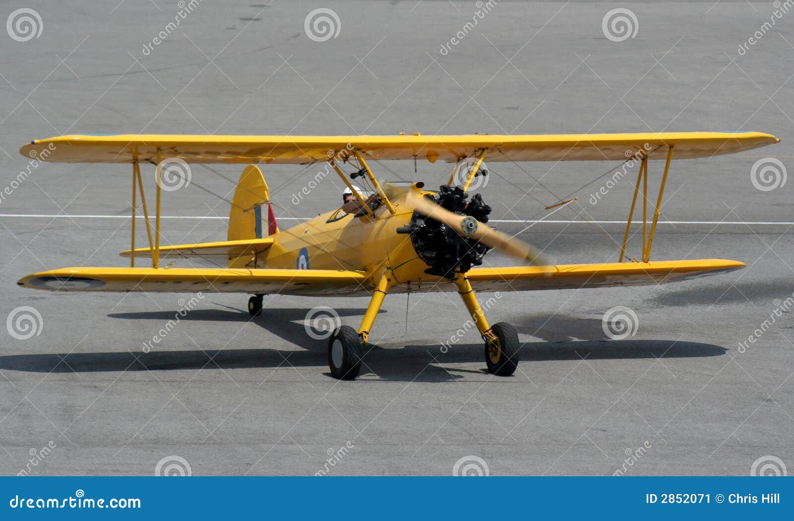 Antique Biplane Stock Image - Image: 2852071