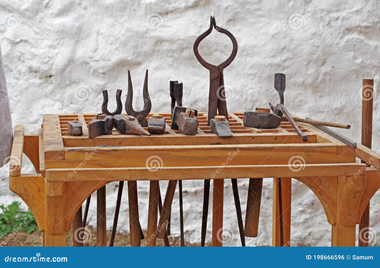 The Antique Blacksmith`s Tools Stock Photo - Image of forge, craftsman ...