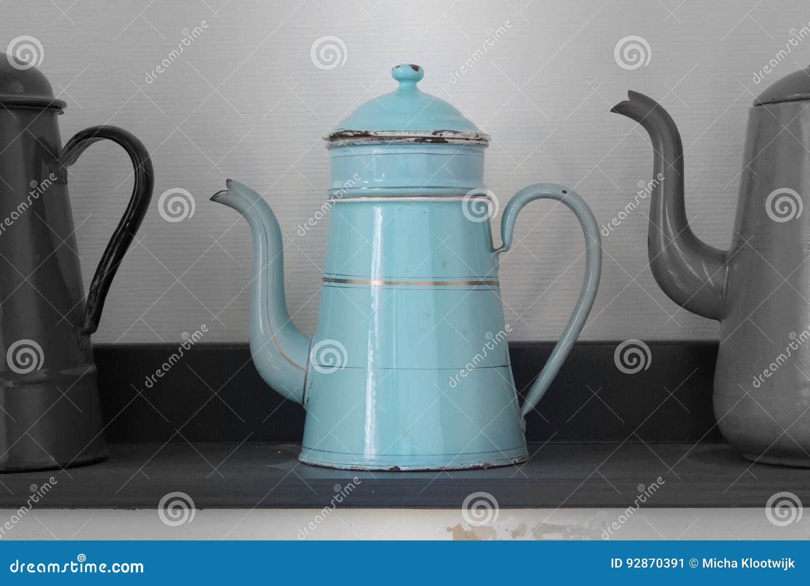 Antique blue kettle stock image. Image of thee, aroma - 92870391