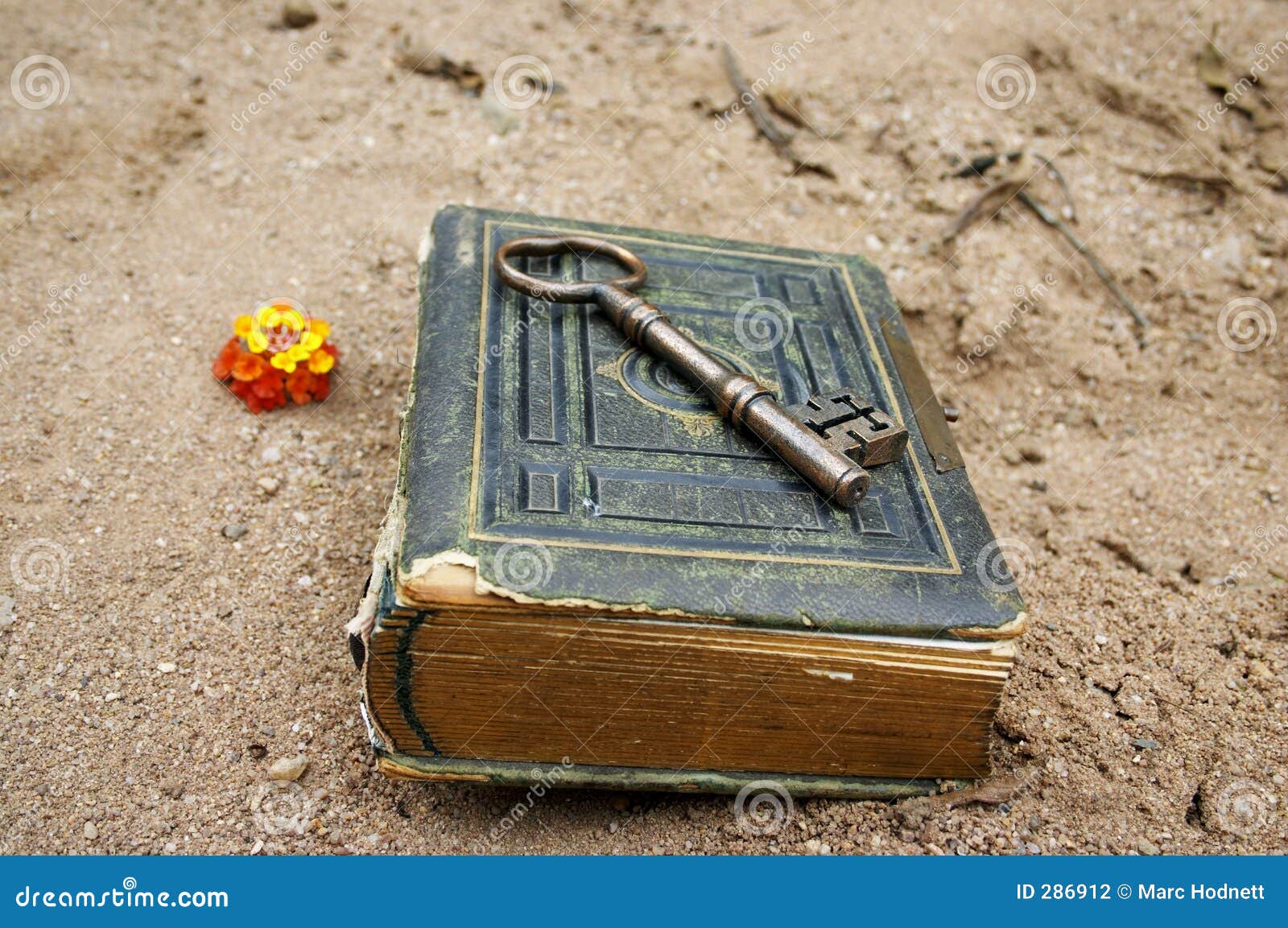 Antique Book & Key stock photo. Image of victorian - 286912