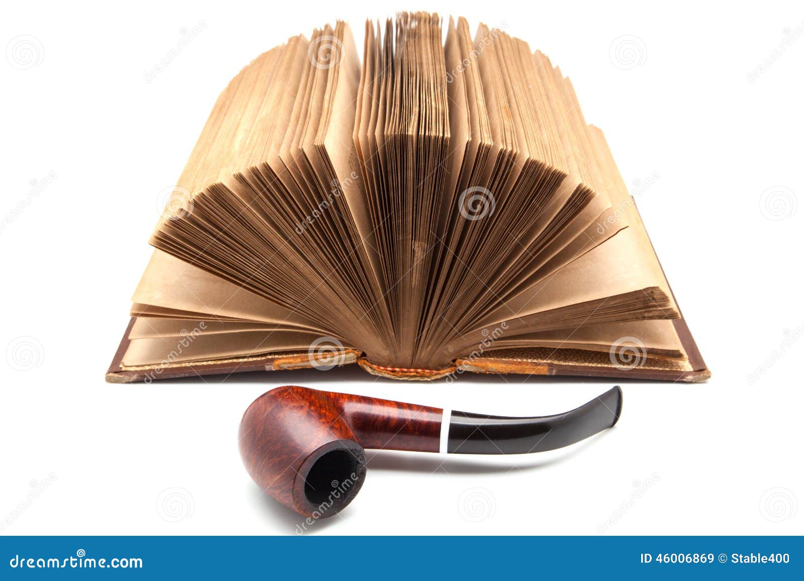 Antique book and pipe stock image. Image of obsolete - 46006869