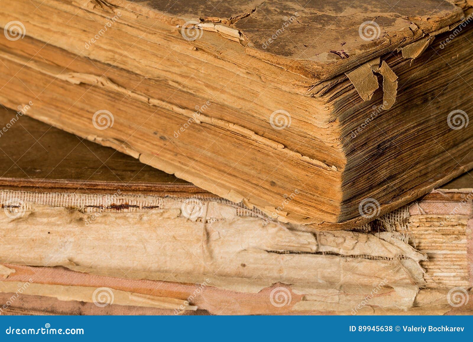 Antique Books Showing Aging of the Pages. Stock Photo - Image of book ...