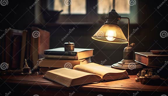 Antique Bookshelf Holds Old Fashioned Literature Collection, a Still ... Antique Bookshelf Holds Old Fashioned Literature Collection, a Still ...