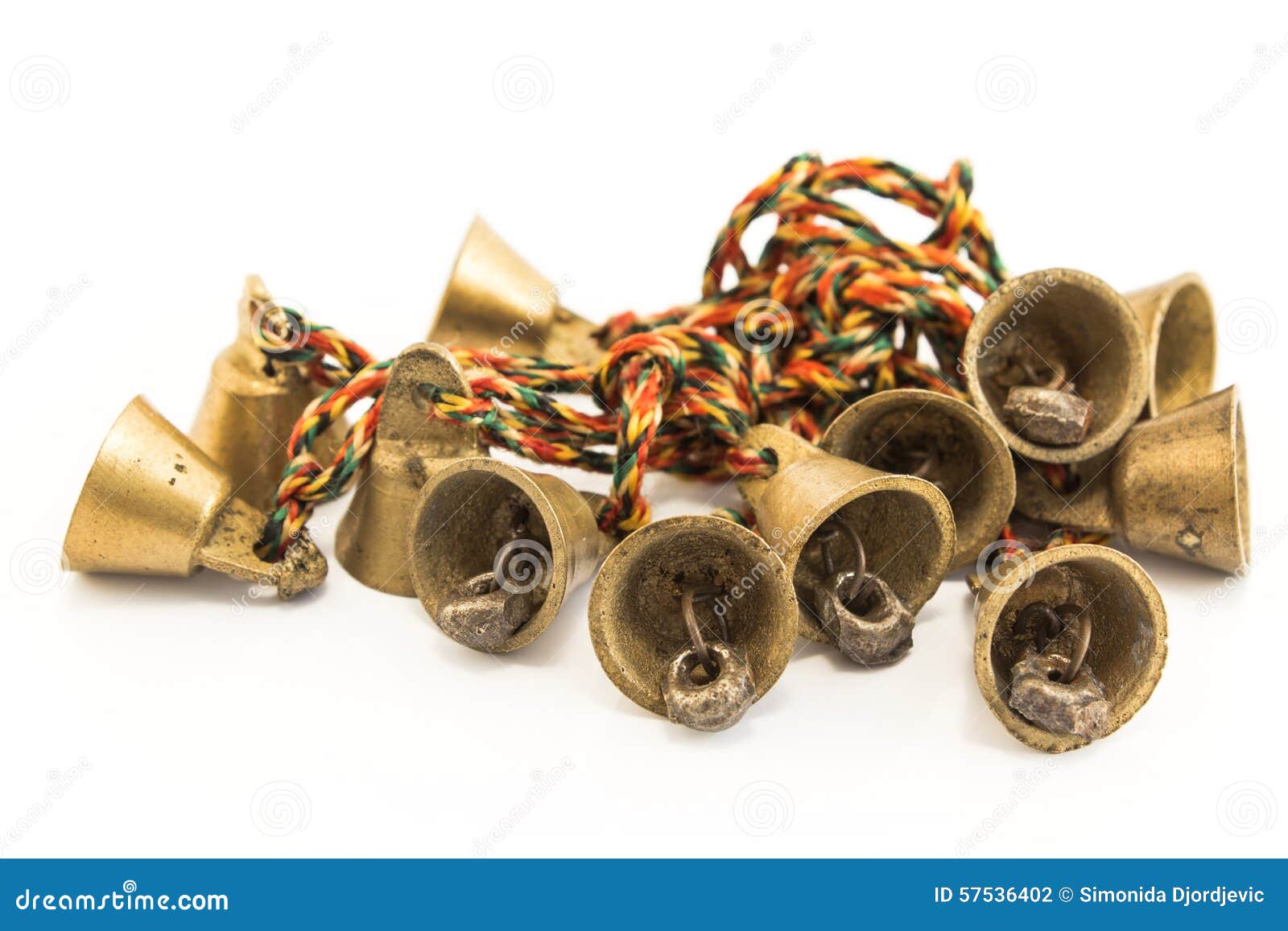 Brass Bells In Ancient Hindu Temple Royalty-Free Stock Photo ...