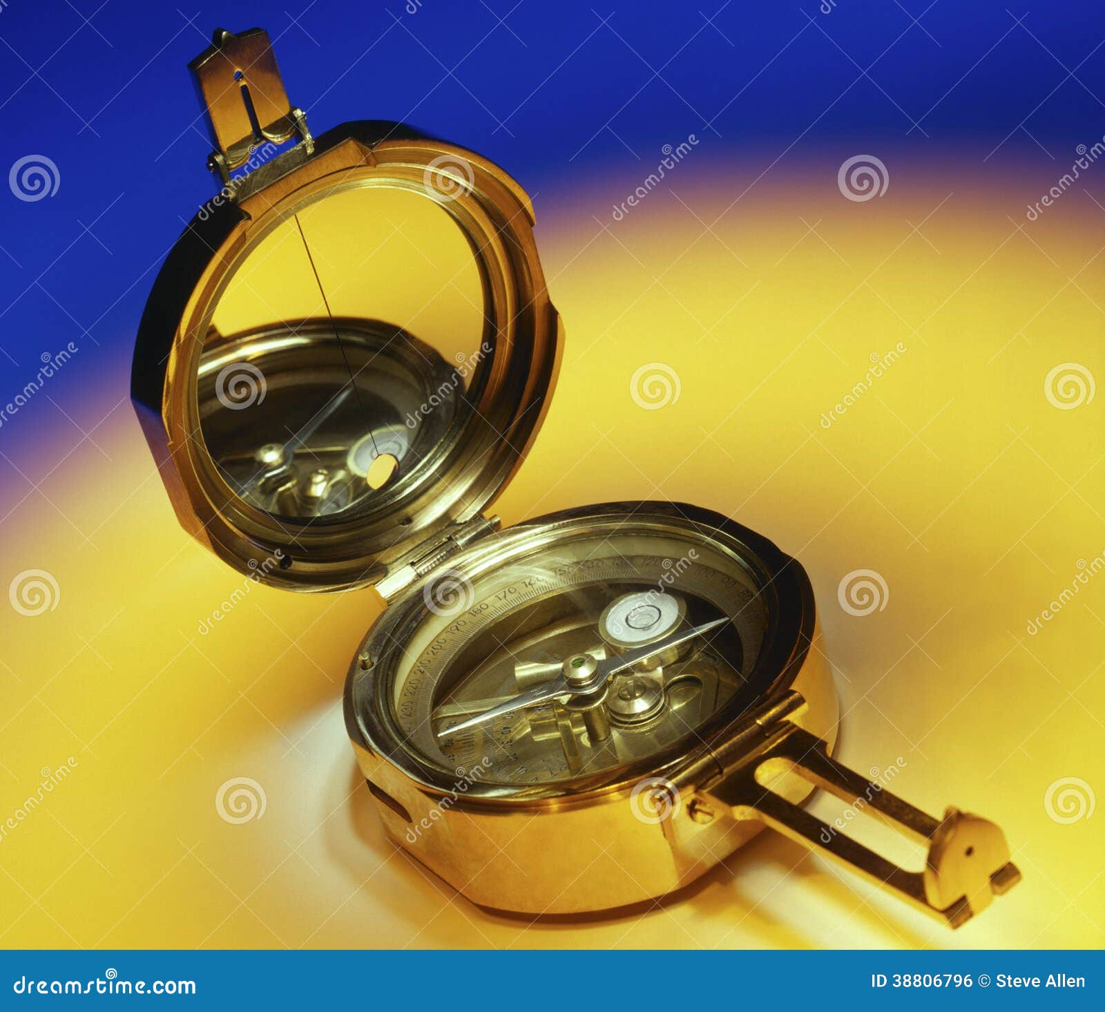 Antique Brass Compass stock photo. Image of maritime - 38806796