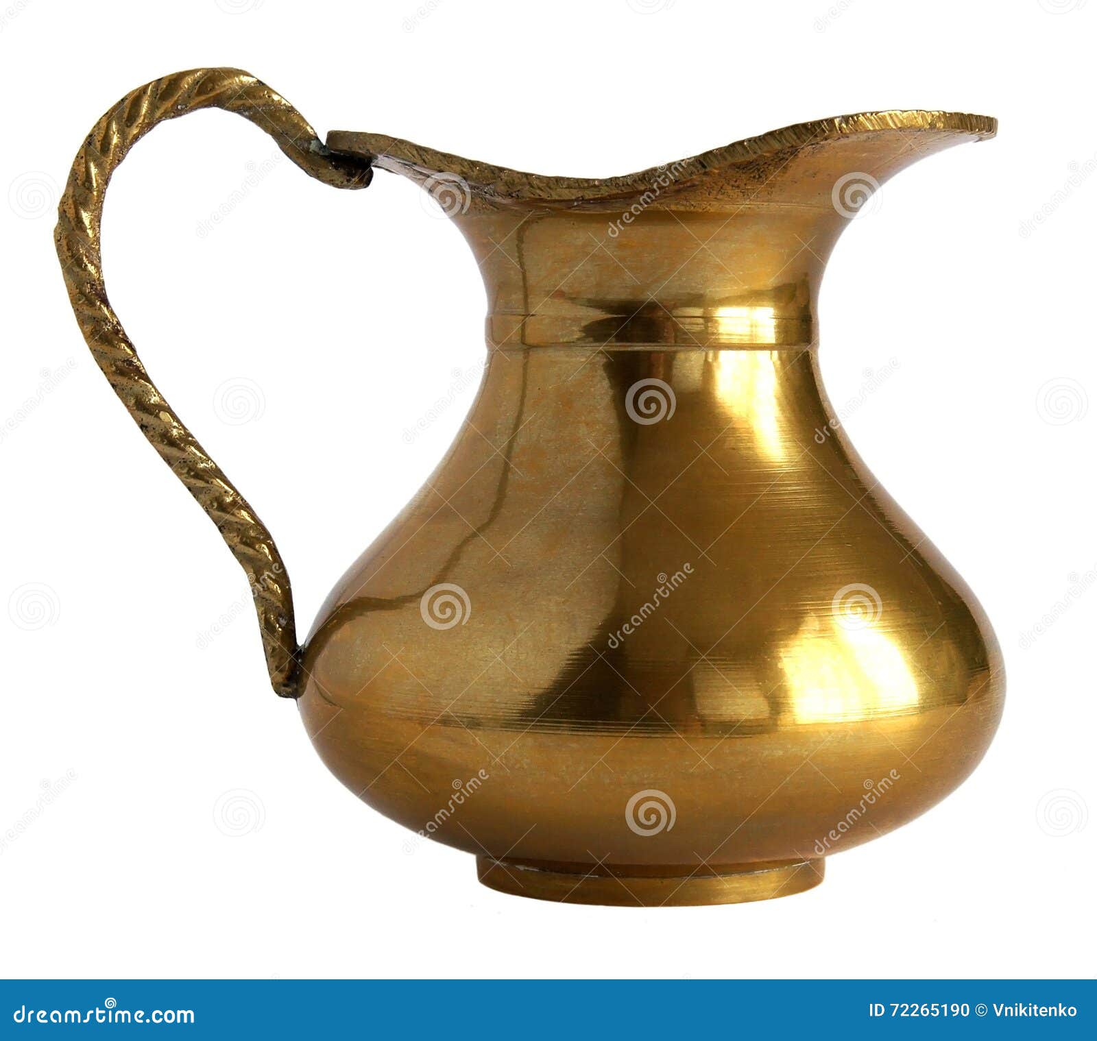 Antique brass pitcher stock photo. Image of decorative - 72265190