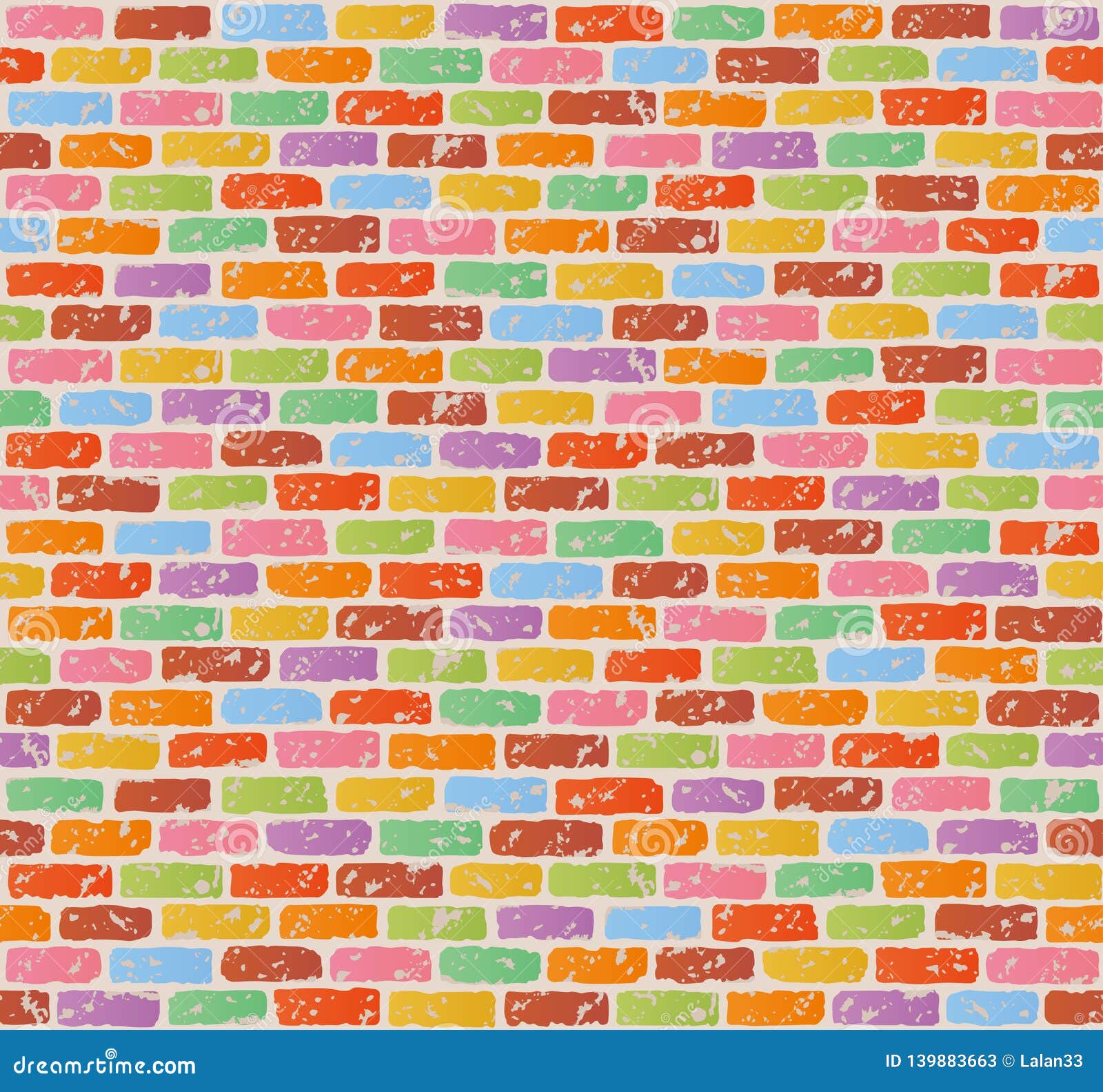 Antique Brick European Castle With Tall Tower Isolated Illustration ...