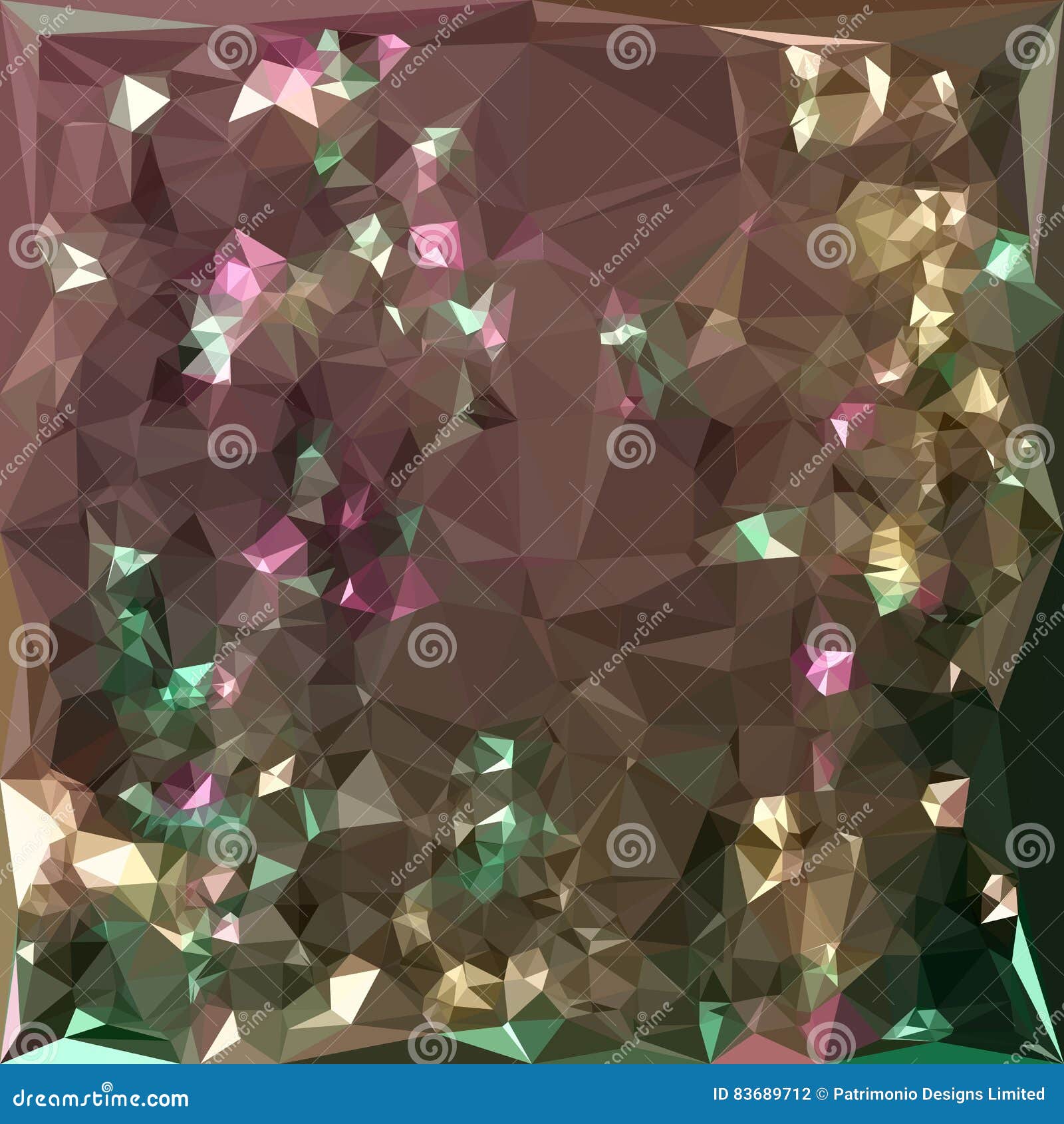 Antique Bronze Abstract Low Polygon Background Stock Vector ...