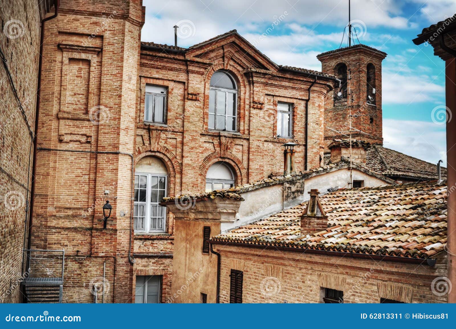 Antique Building in Corinaldo Stock Image - Image of house, city: 62813311