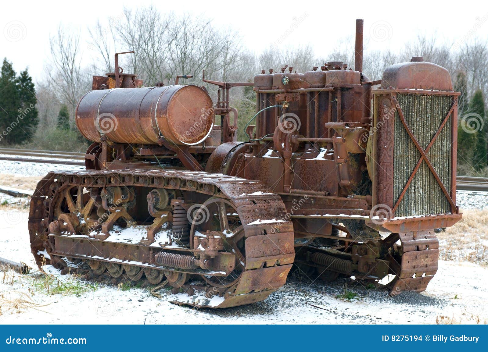 Antique bulldozer stock photo. Image of tractor, equipment - 8275194