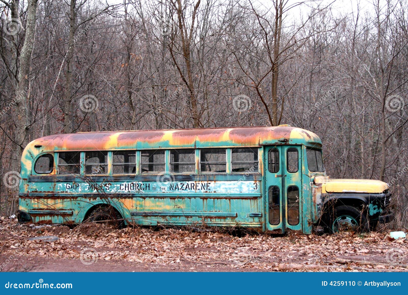 Antique Bus stock photo. Image of transportation, rusty - 4259110