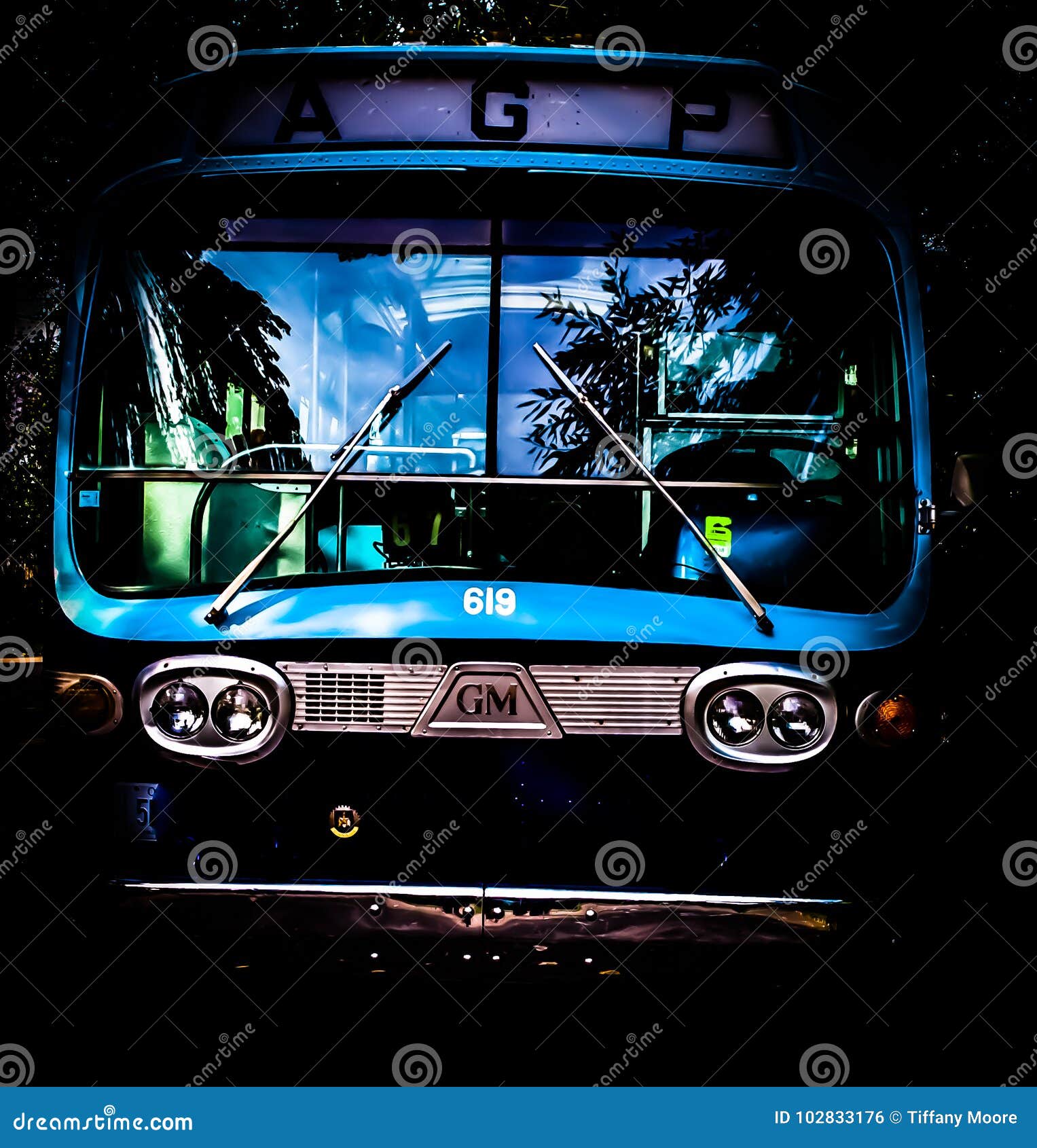 Antique bus editorial photo. Image of historic, blue - 102833176