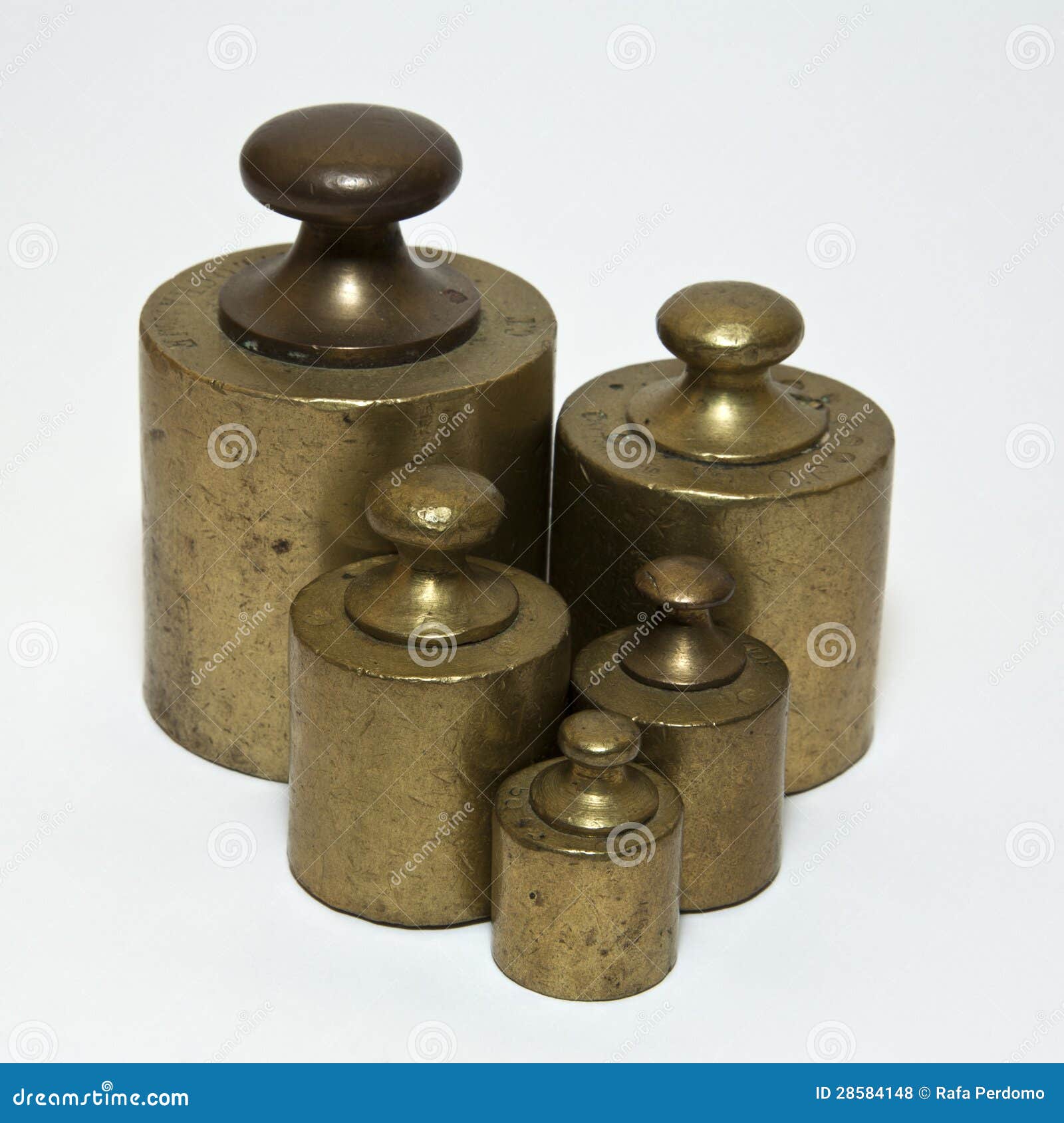 Antique Calibration Weights Stock Photo - Image of calibration, grams ...