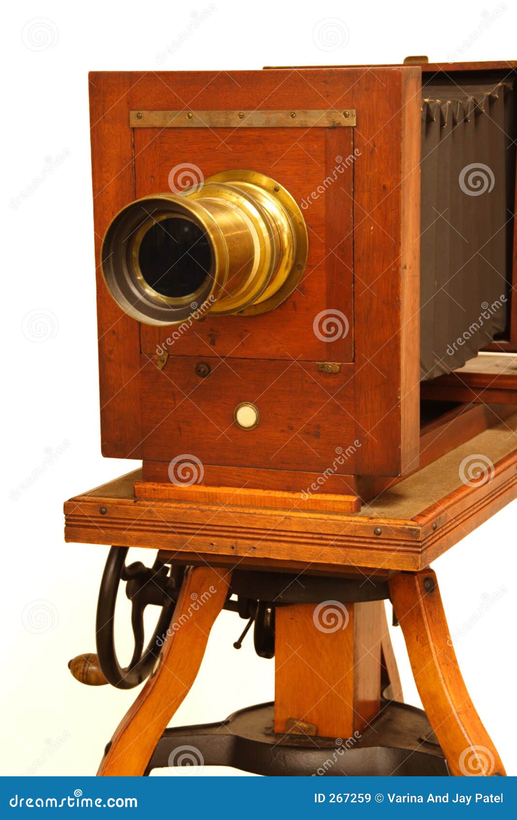 Antique Camera stock image. Image of photographer, brass - 267259