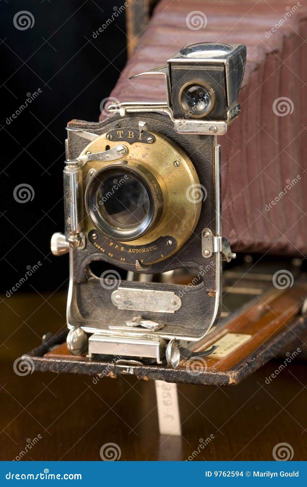 Antique Camera stock photo. Image of bellows, retro, brass - 9762594
