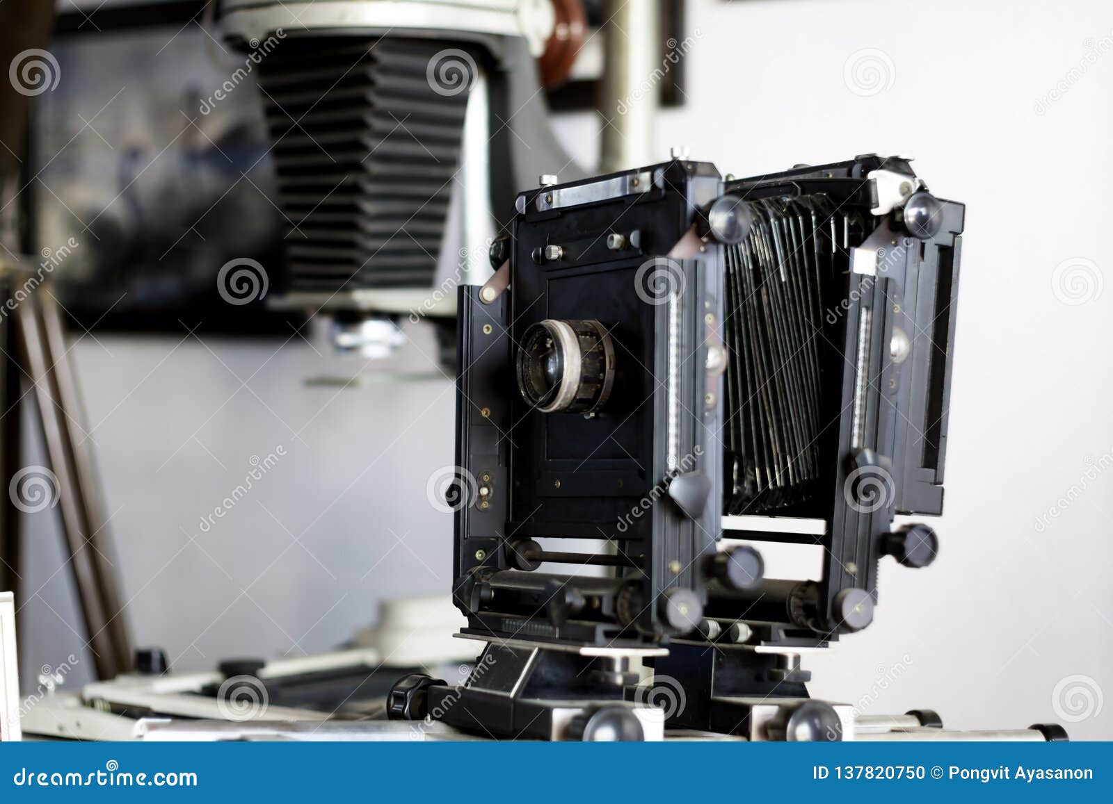 Antique Camera is Located in the Old Studio Stock Photo - Image of ...