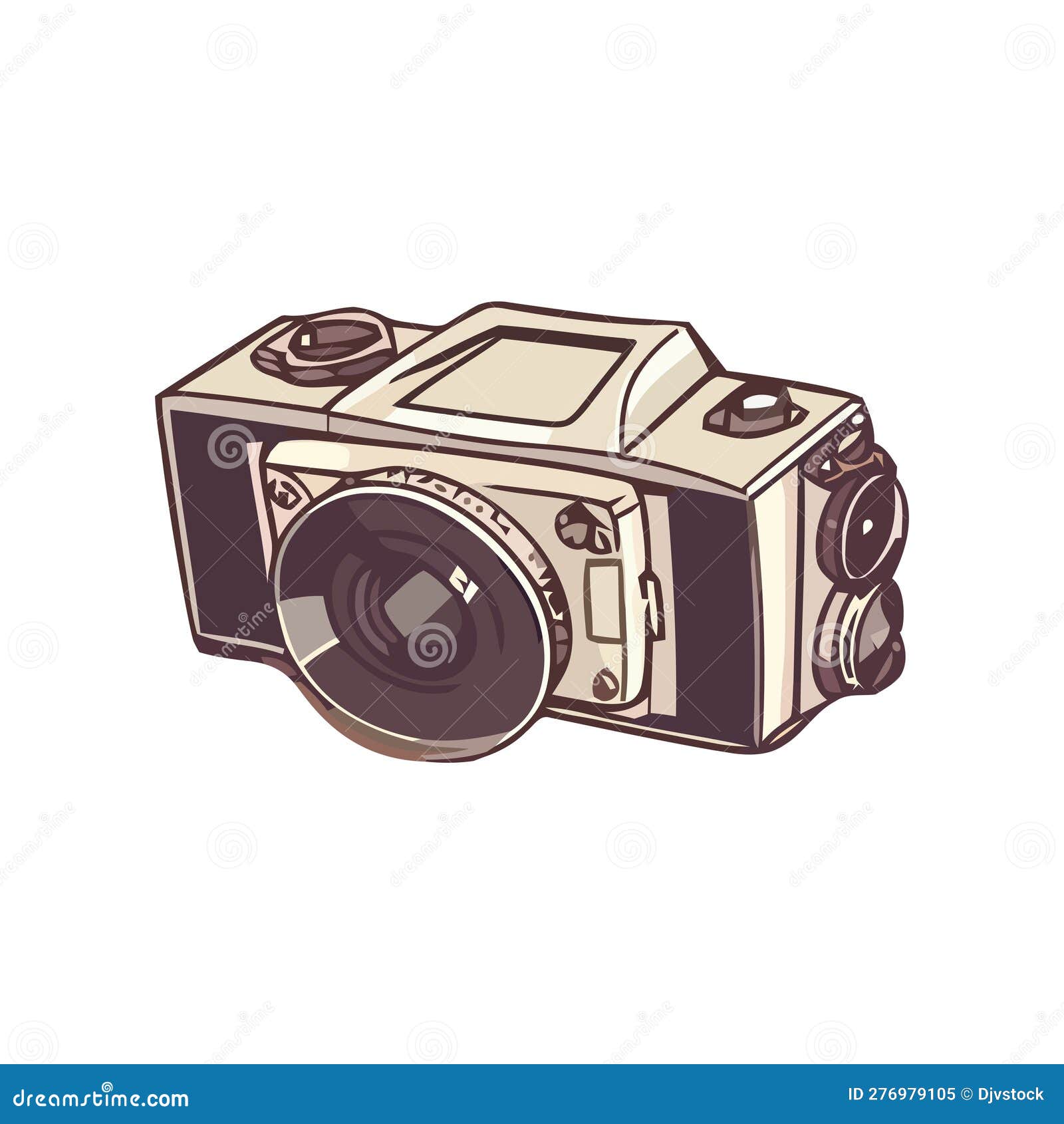 Antique Camera Old Fashioned Design Stock Vector - Illustration of ...