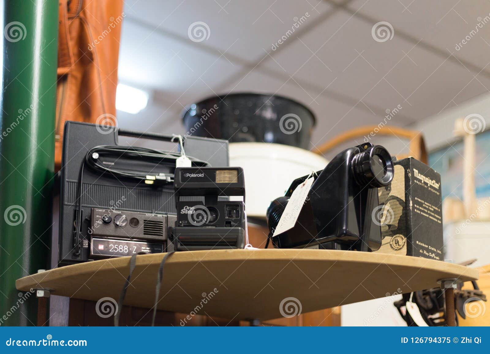 Antique Camera Placed on the Shelf of a Thrift Store Editorial Image ...