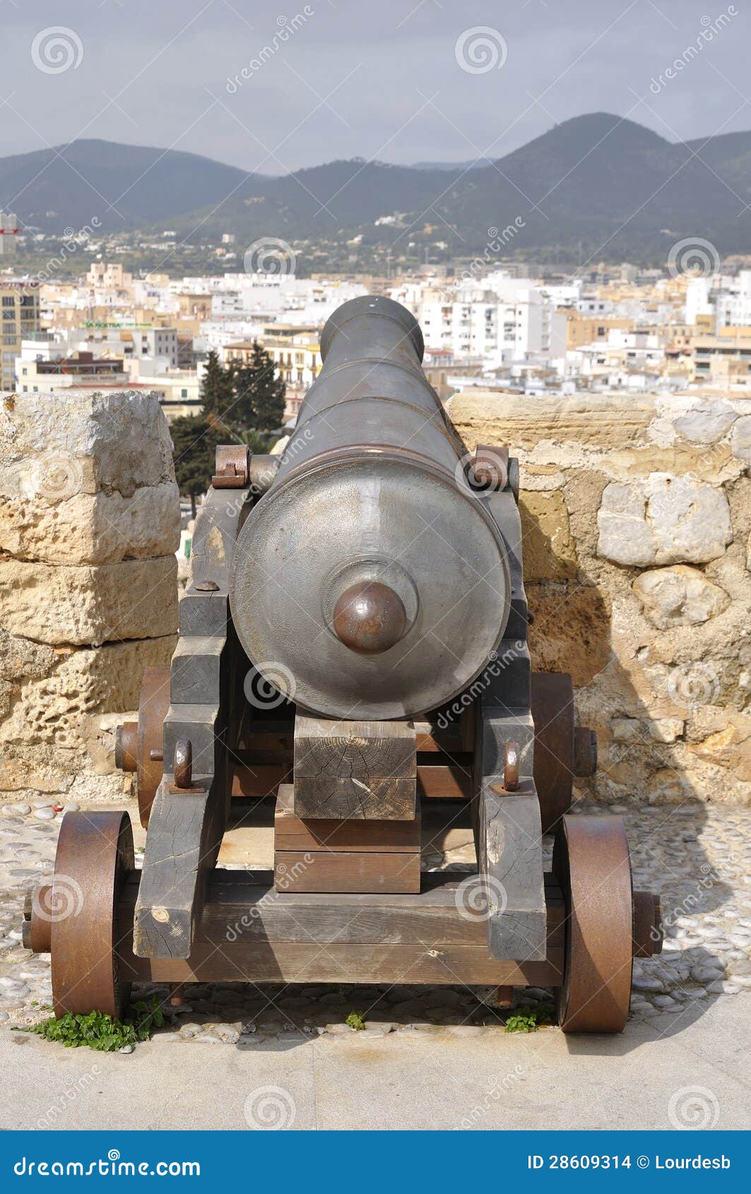 Antique cannon stock photo. Image of mountains, history - 28609314