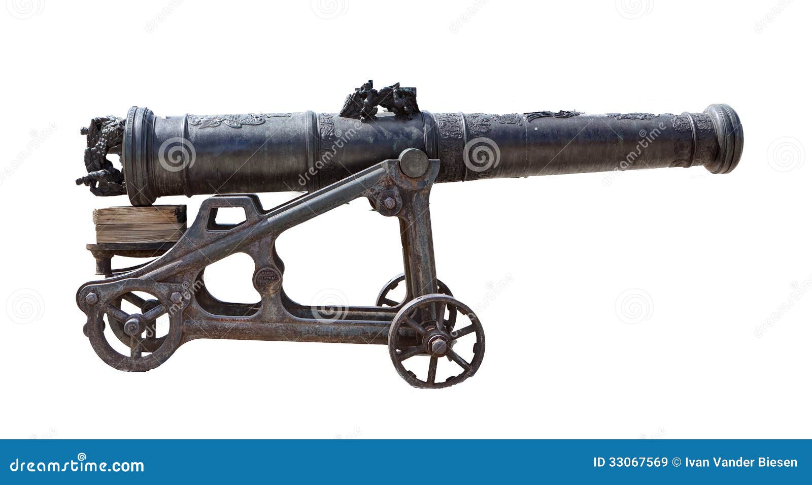 An Antique Cannon From The Napoleonic Era At Fort Kijkduin History ...