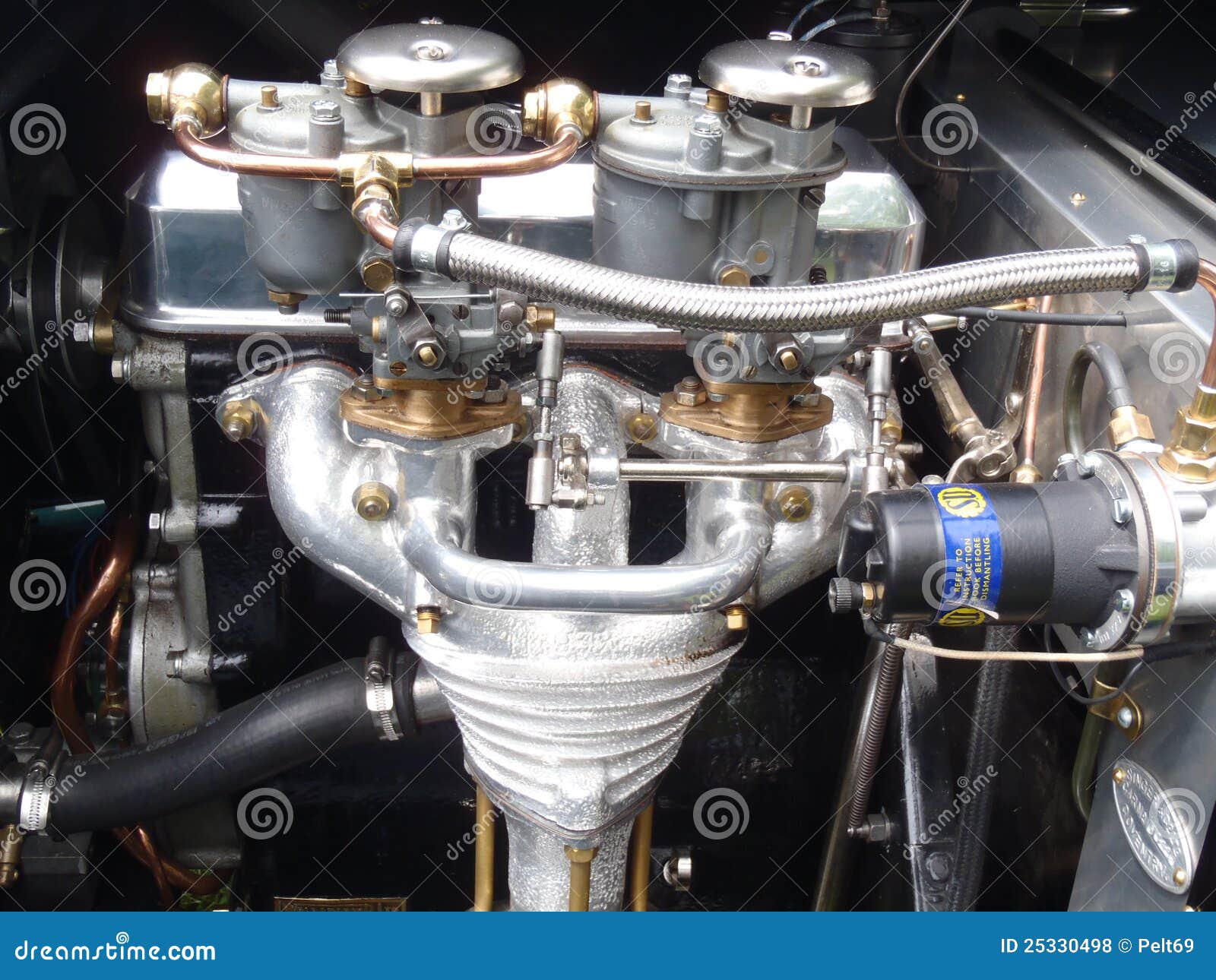 Antique car engine stock photo. Image of motorized, mechanical - 25330498
