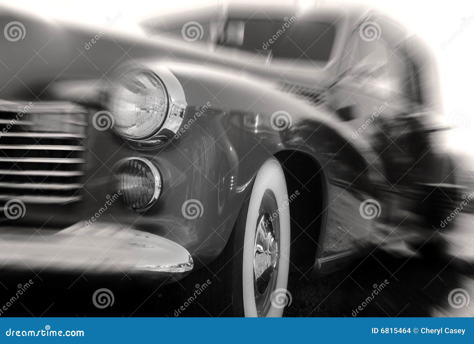 Antique Car in Motion stock photo. Image of wheel, front - 6815464