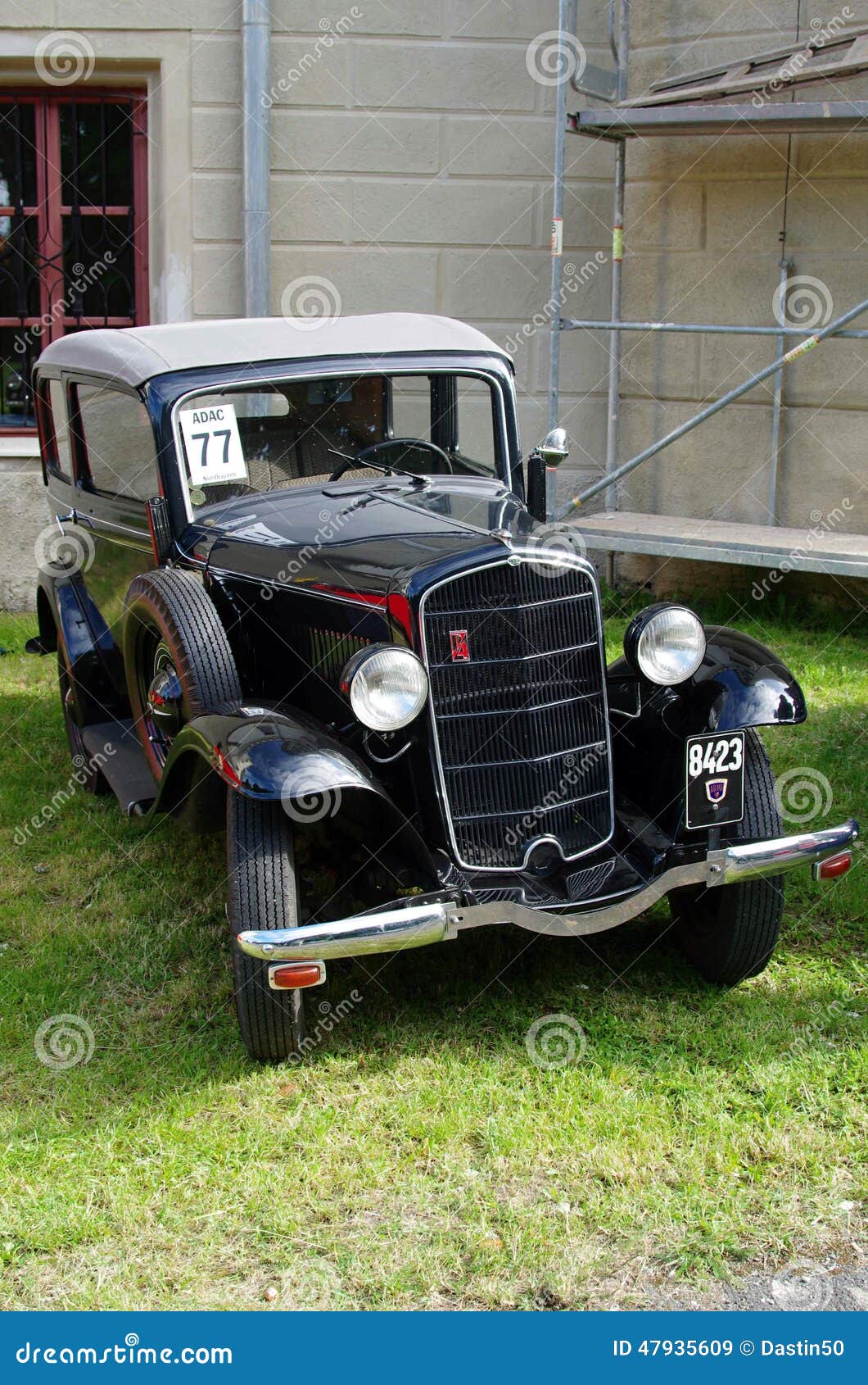 Antique car Opel editorial stock image. Image of expensive - 47935609