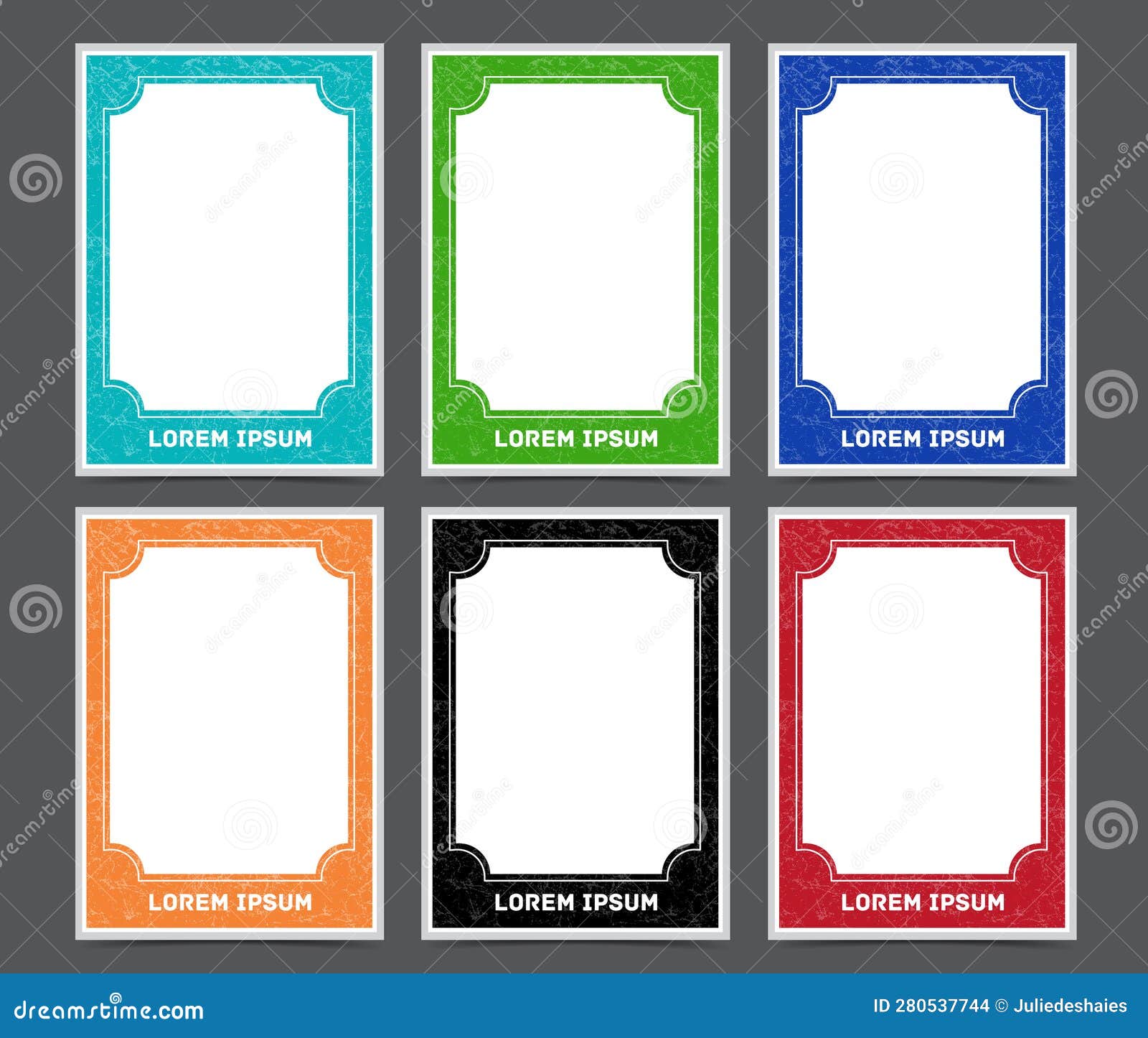 Antique Card Frame Border Template Design Stock Vector - Illustration ...