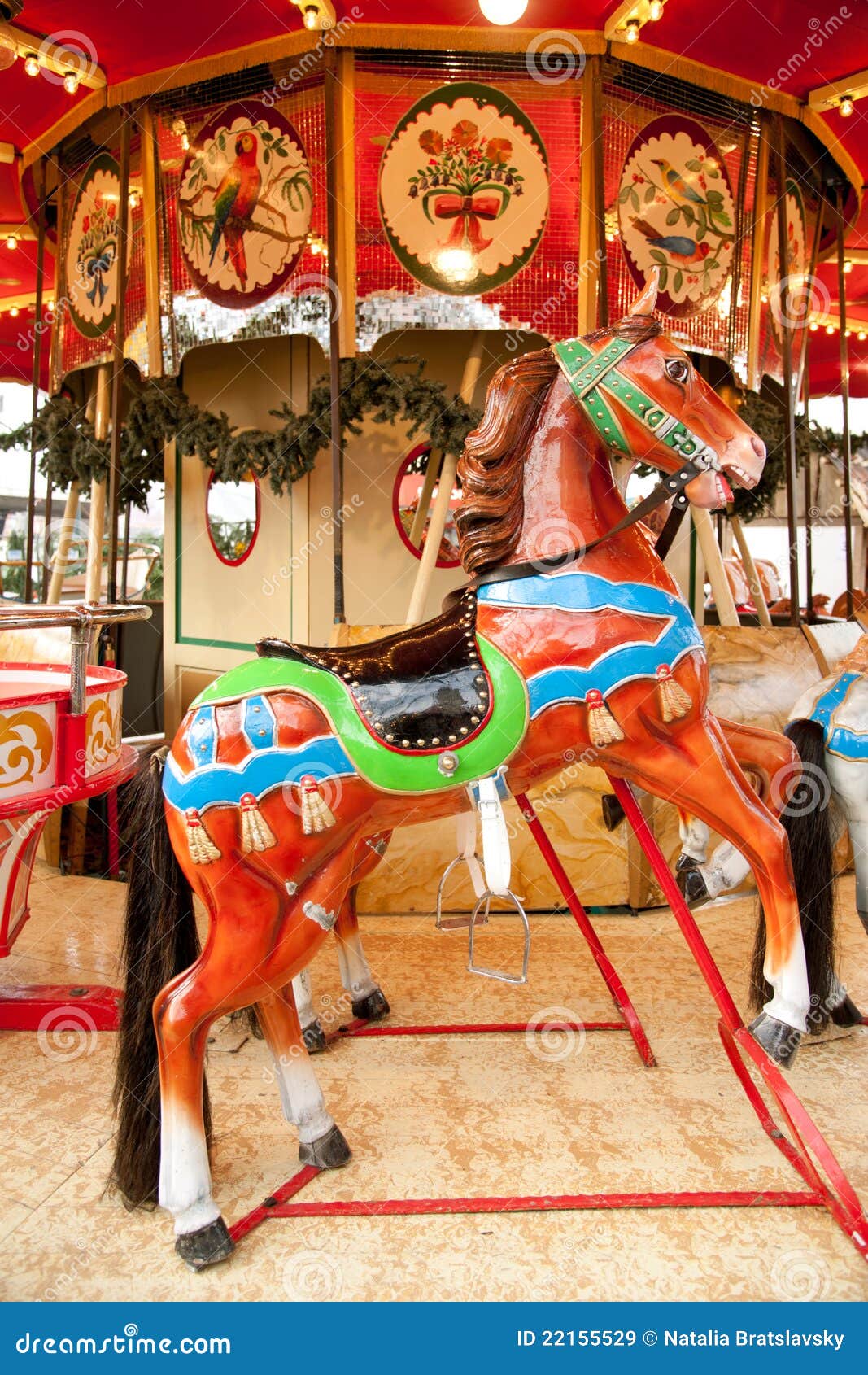 Antique carousel stock image. Image of german, christmas - 22155529