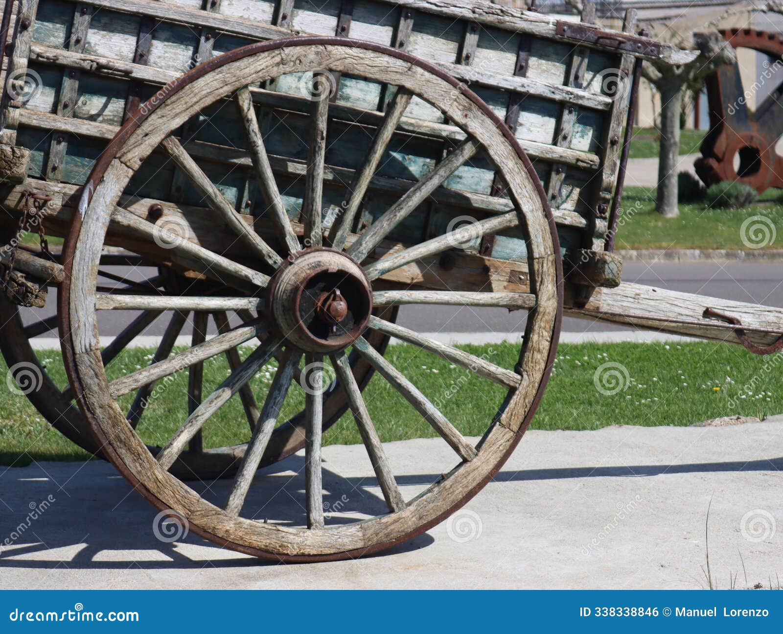 Antique Cart Wheels. Royalty-Free Stock Image | CartoonDealer.com #43576576